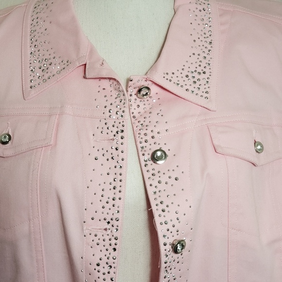 Quacker Factory | Jackets & Coats | Quacker Factory Pink Denim ...